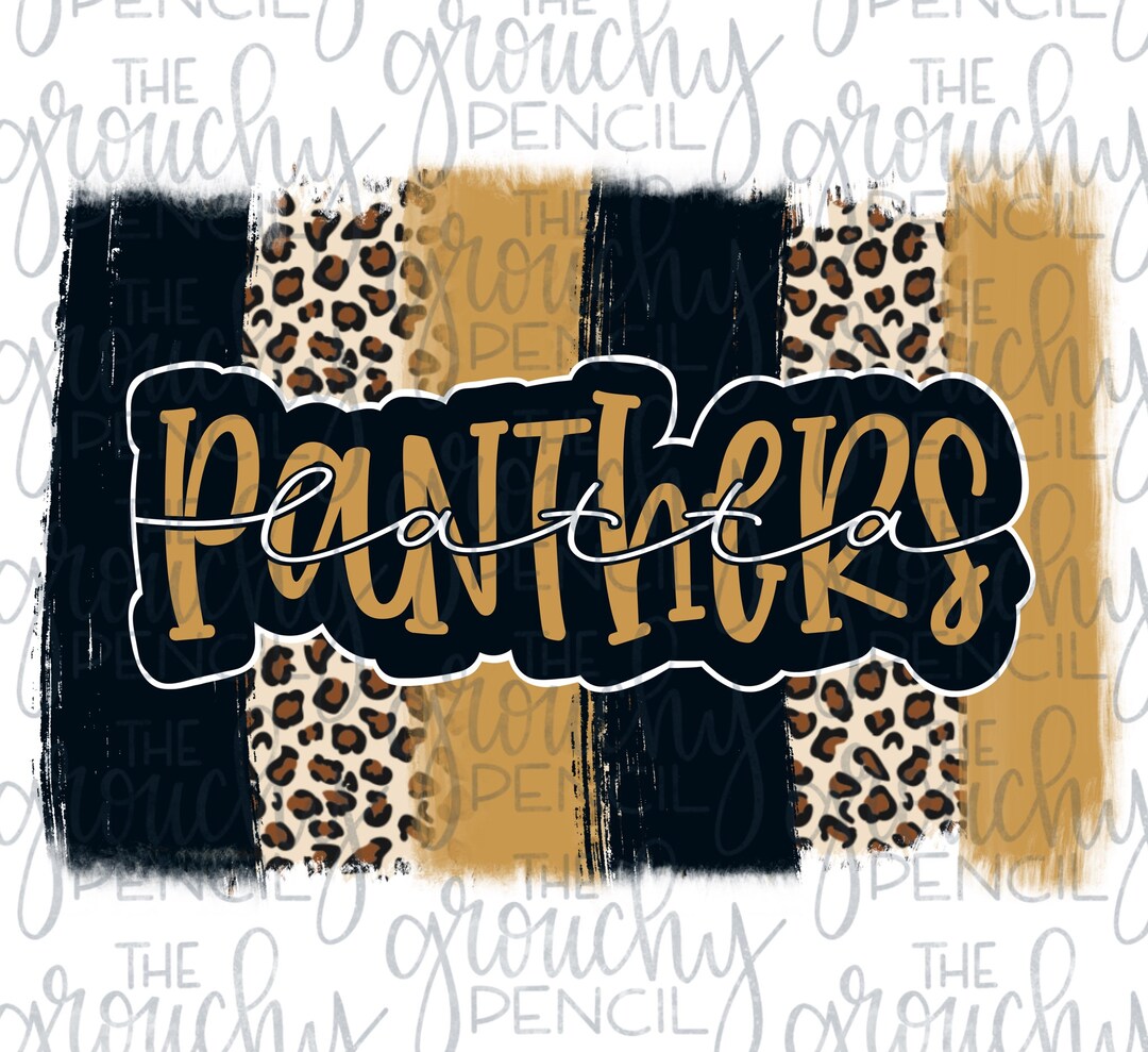 Latta Panthers Baseball Softball Basketball Football Team Name Graphic ...