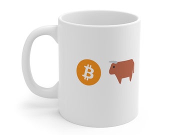 Love Bitcoin Coffee Mug Crypto Tea Cup BTC Cryptocurrency - Etsy