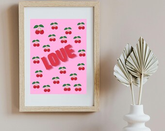 Blossom Pink Cherry Digital Wall Art - Etsy