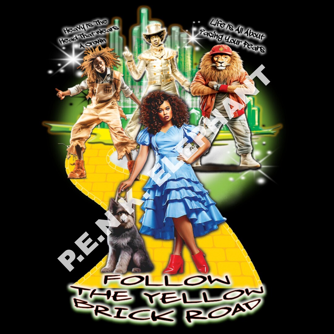 Follow the Yellow Brick Road Png - Etsy