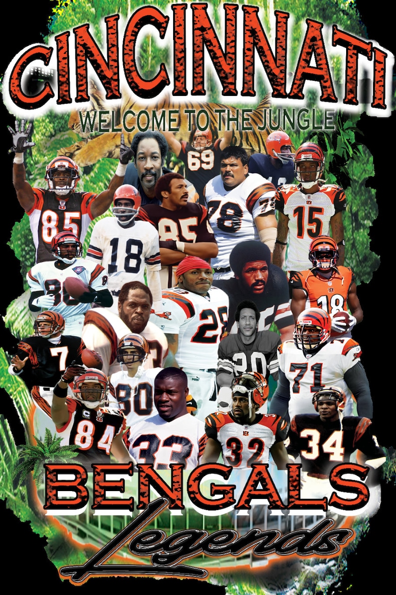 Cincinnati Bengals Legends Png - Etsy