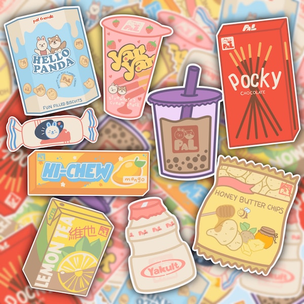 Asian Snack Sticker - Etsy