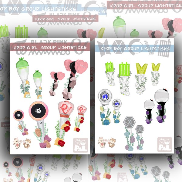 Kpop Sticker Sheet - Etsy