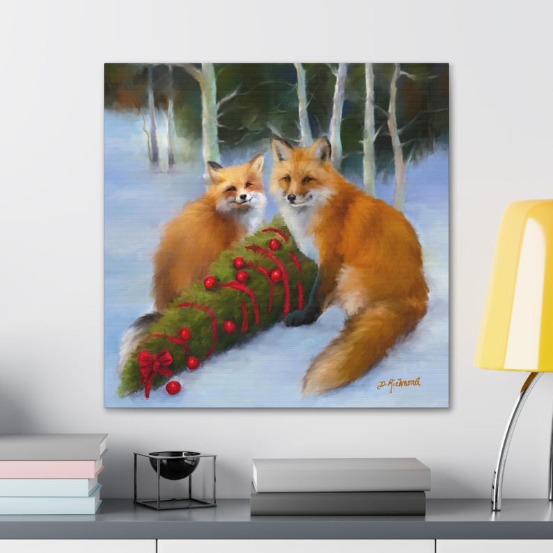 The Foxes' Christmas Tree - Etsy