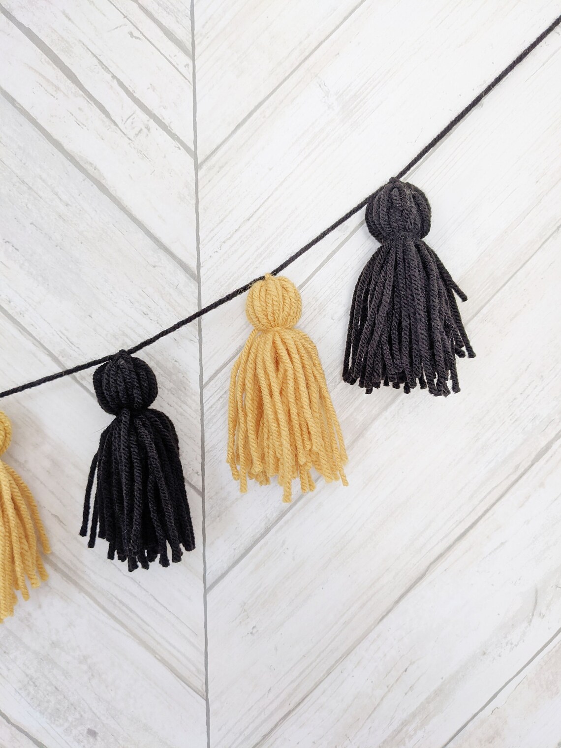 Scarlet and Gold Tassel Garland Boho Garland Boho Tassel - Etsy