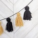 Scarlet and Gold Tassel Garland Boho Garland Boho Tassel - Etsy