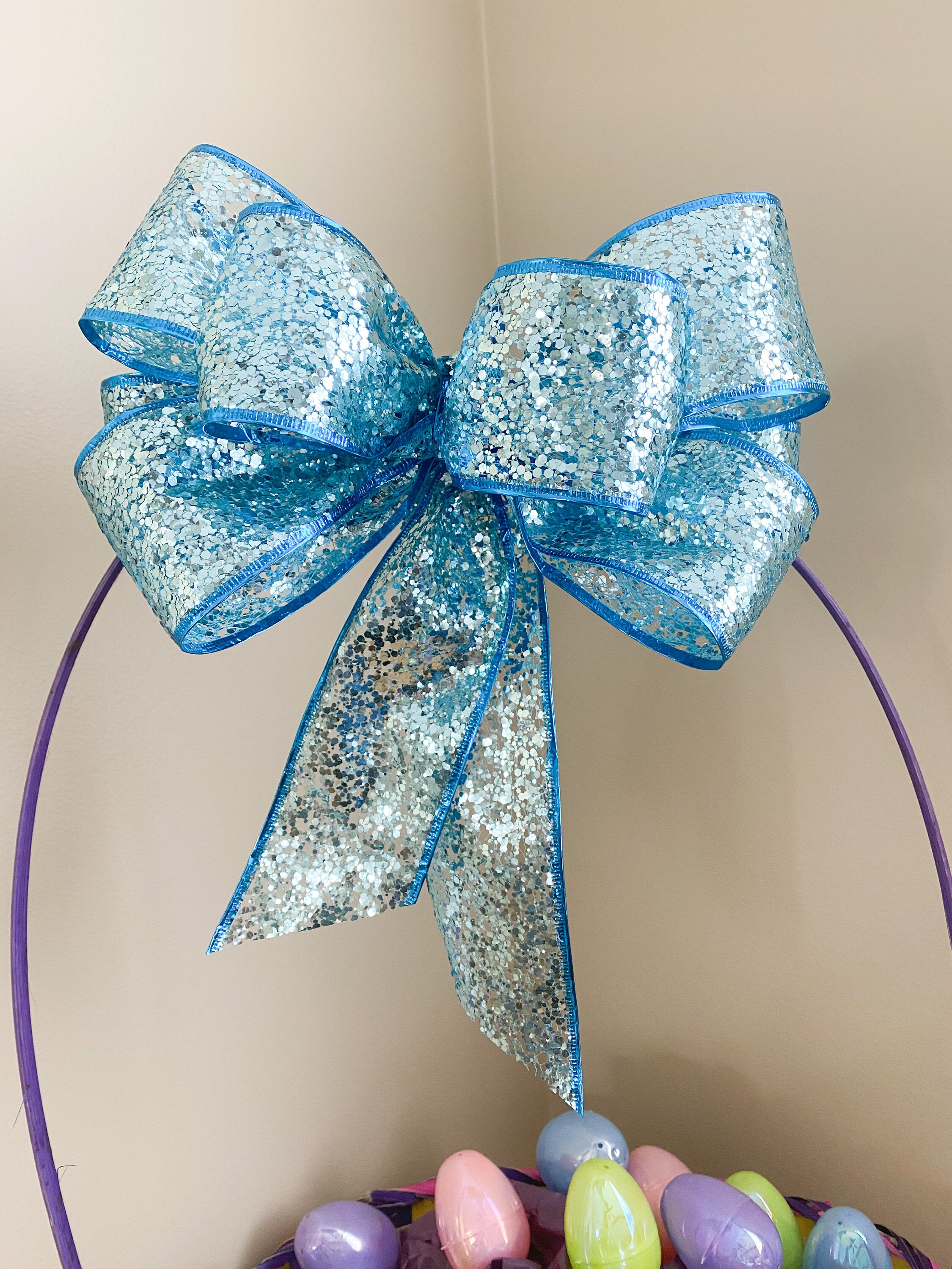 Easter Bow, Easter Basket Bow, Gift Bow, Easter Decorative Bow, Lantern ...