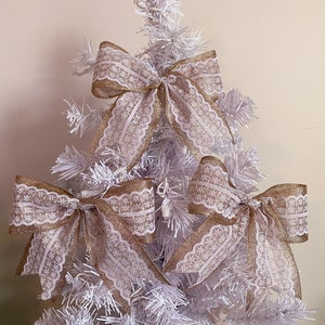 Tree Bow, Christmas Tree Bow, Pink Tree Bow, Pink Christmas Decor, Pink ...