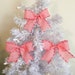 Tree Bow, Christmas Tree Bow, Pink Tree Bow, Pink Christmas Decor, Pink ...