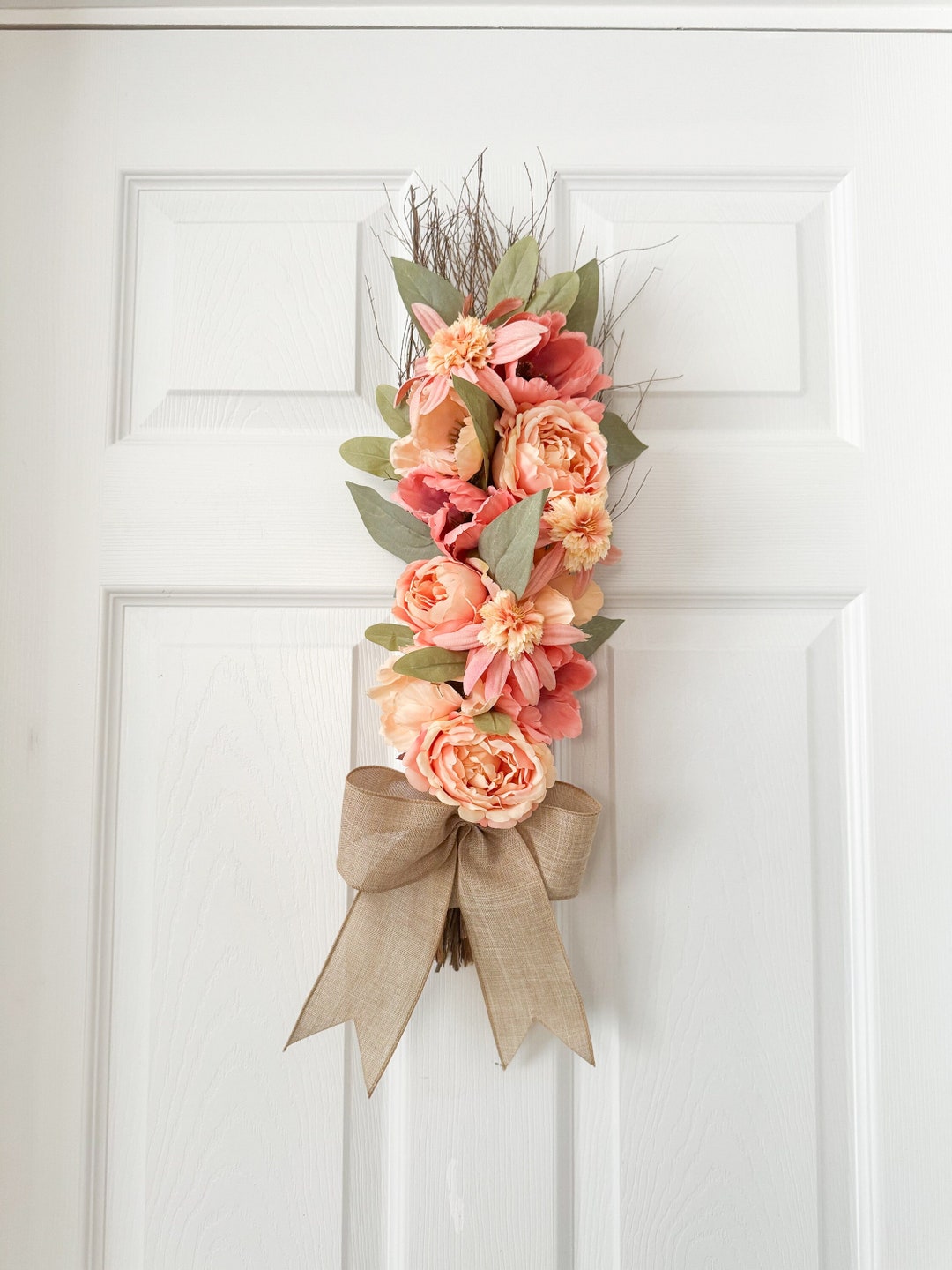 Vertical Swag, Spring Wreath, Spring Swag, Easter Wreath, Easter Swag ...