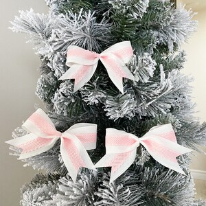 Tree Bow, Christmas Tree Bow, Pink Tree Bow, Pink Christmas Decor, Pink ...