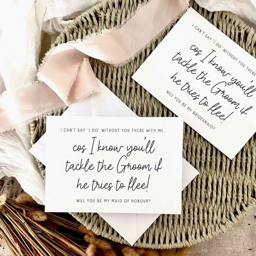Tackle the Groom | Bridesmaid Proposal, Funny Maid of Honour Gift for ...