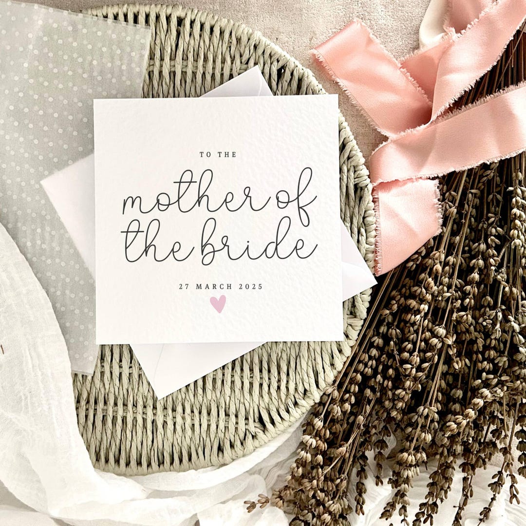 Mother of the Bride Wedding Day Card - Special Wedding Keepsake for Mum ...