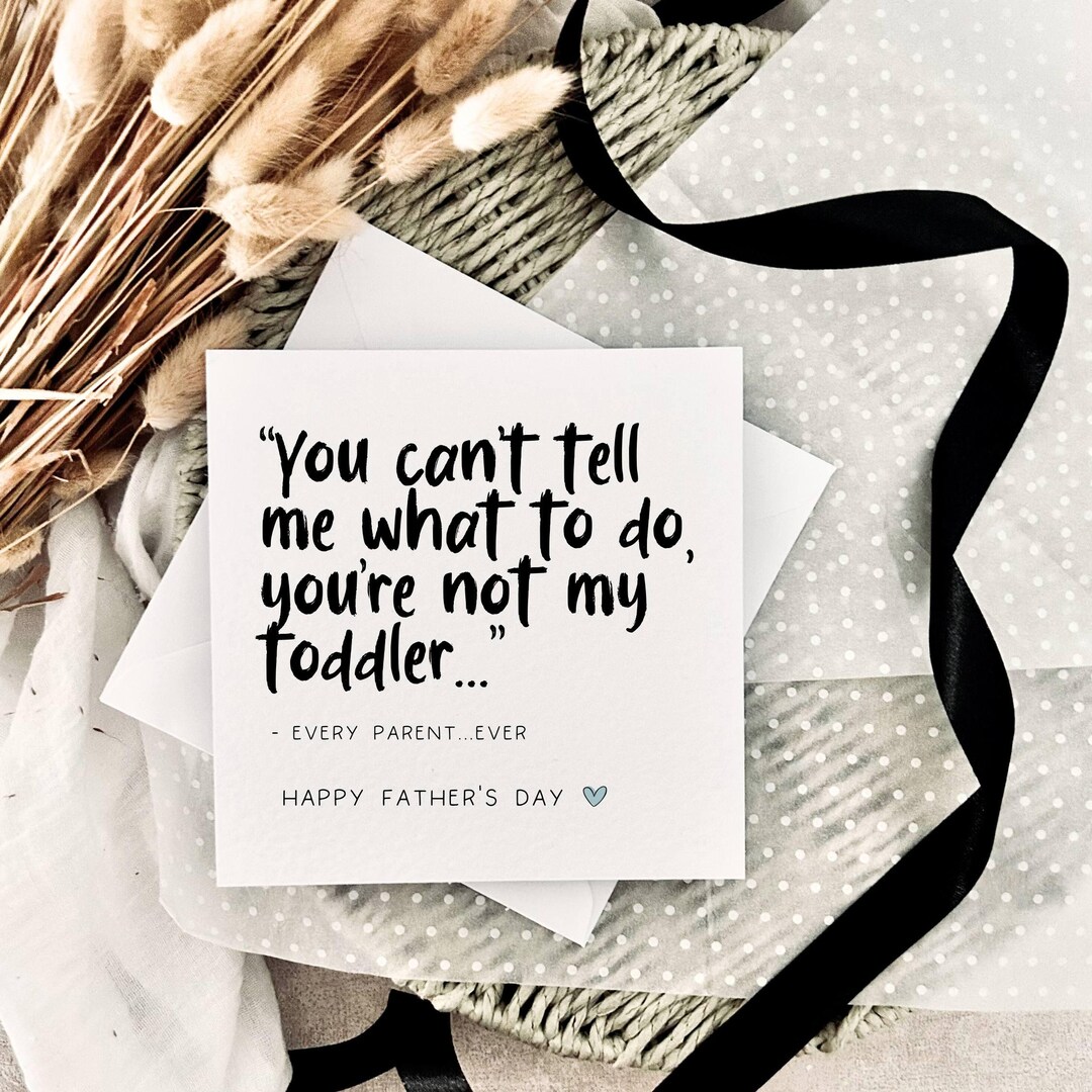 Father's Day Card | Funny Card for Daddy From Toddler, Gift for Him ...