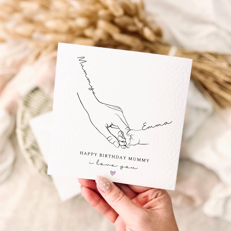 Mum Birthday Card Child - Etsy UK