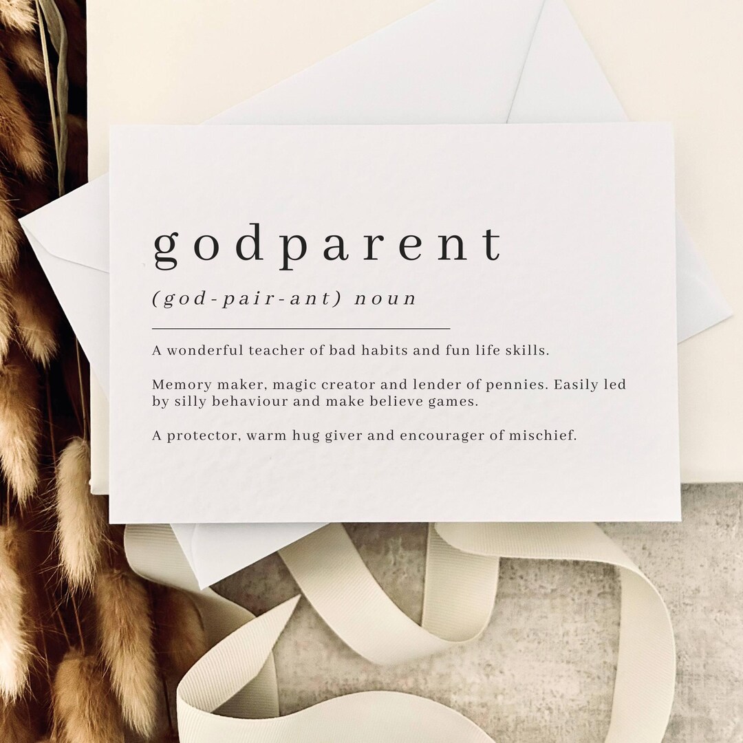 Godparent Definition | Will You Be My Godparent Proposal. Special Gift ...