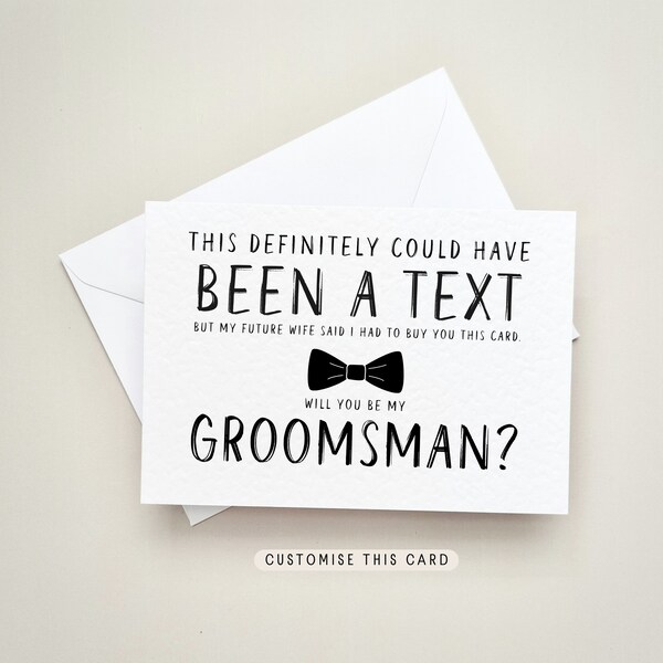 Best Man Card - Etsy UK