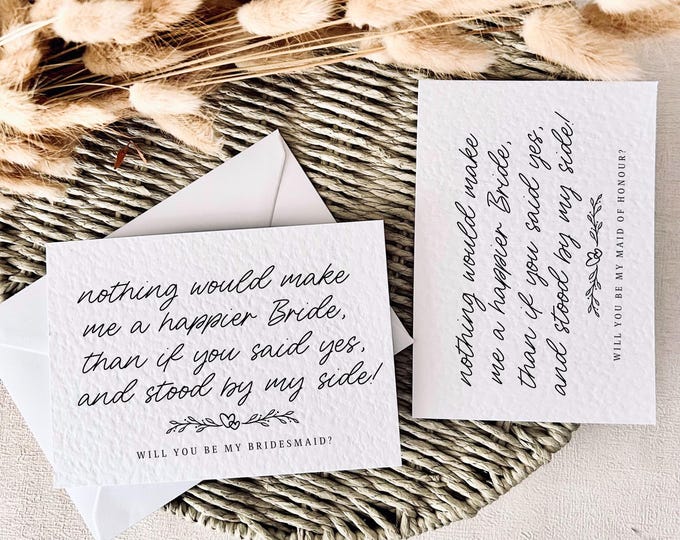 Bridesmaid Proposal Poem - Etsy