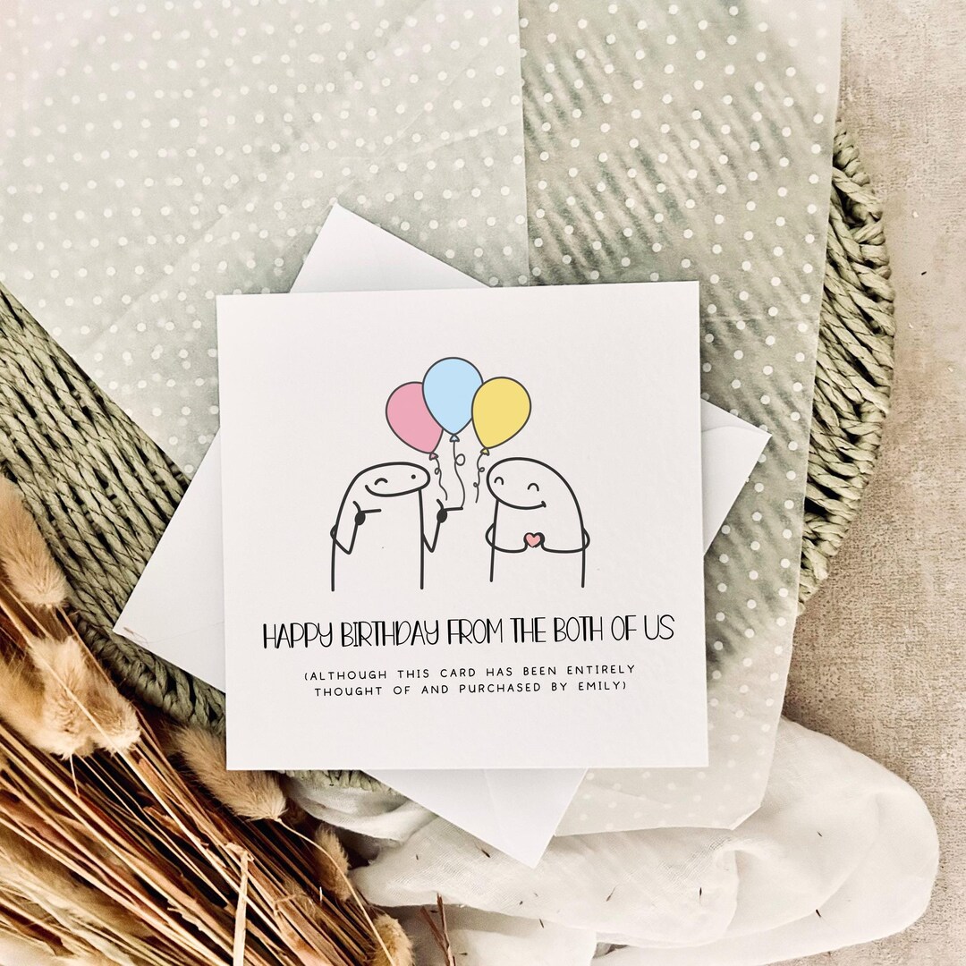 Birthday Card From Both of Us | Personalised Card From Couple, Fun ...