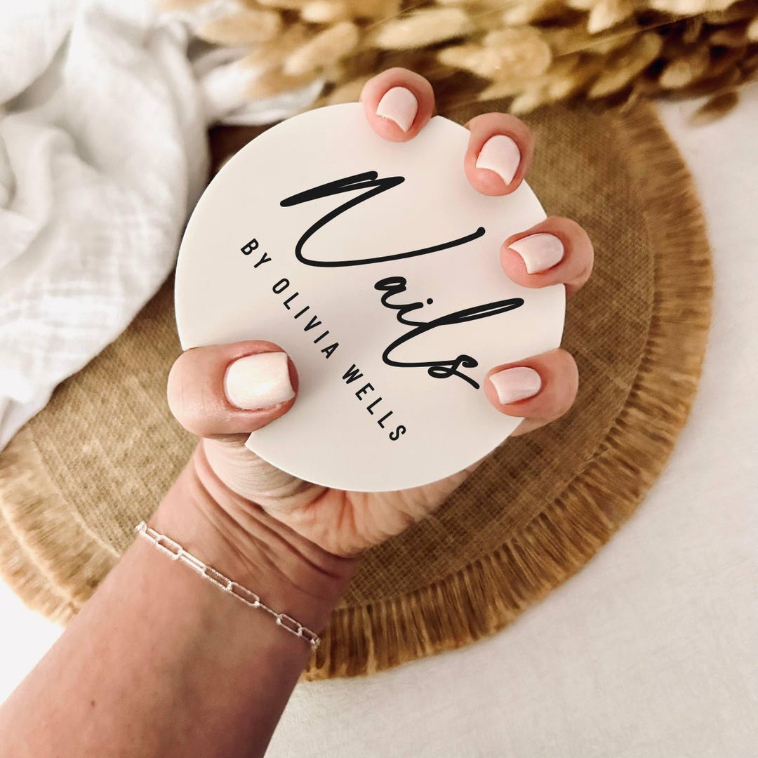 Personalised Acrylic Nail Photo Prop - Nail Tech Gift for Business ...