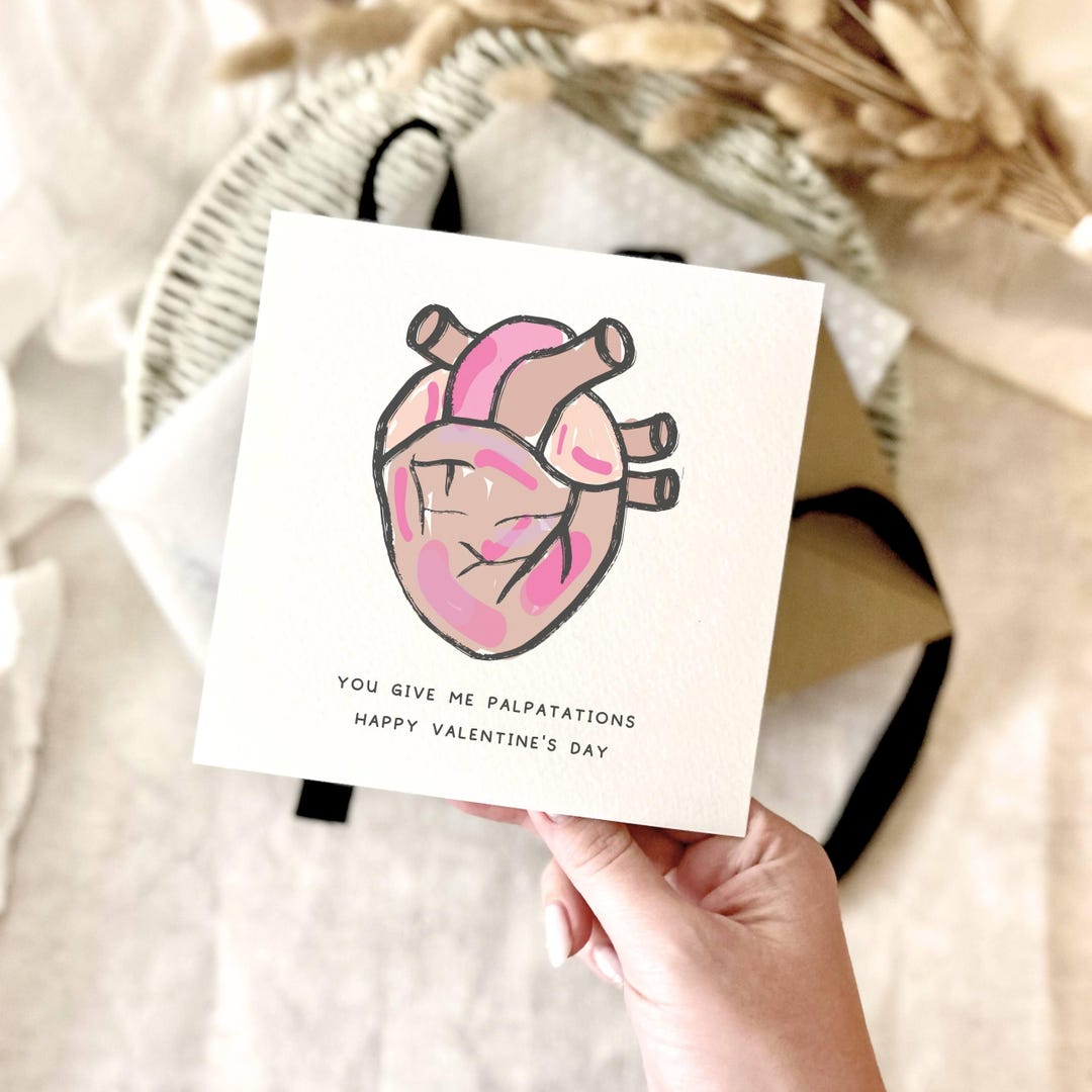 Fun Heart Valentines Day Card for Couple - Partners Personalised ...
