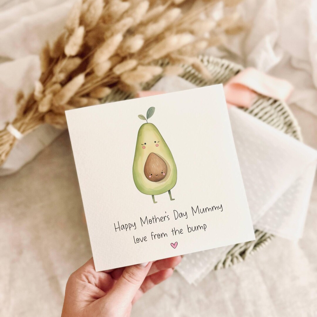 Mother's Day Card for Mummy to Be - Cute Avocado Card for New Mum From ...