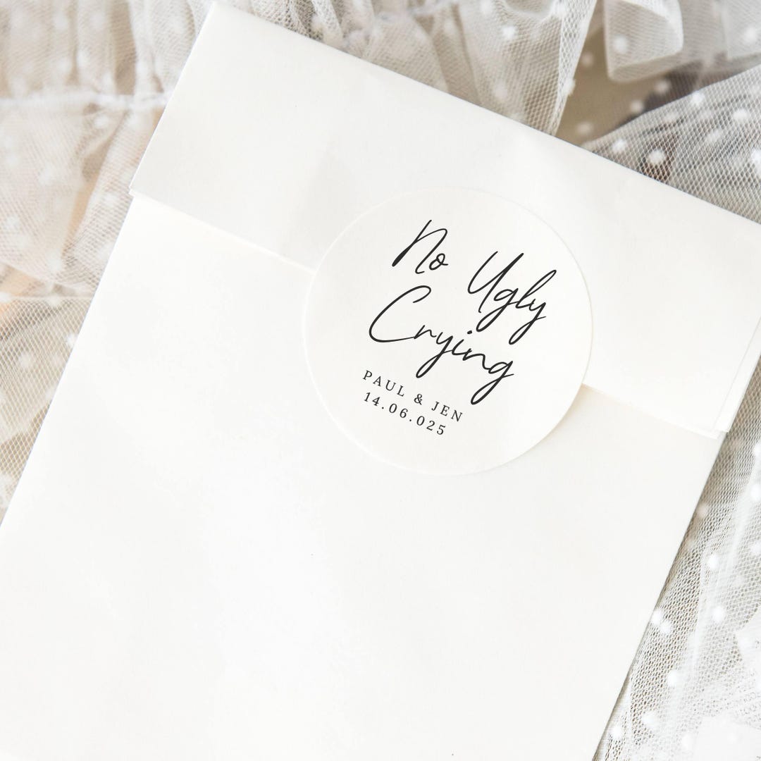 Ugly Crying Wedding Favour Sticker Sheets | 35mm, 45mm, 60mm ...