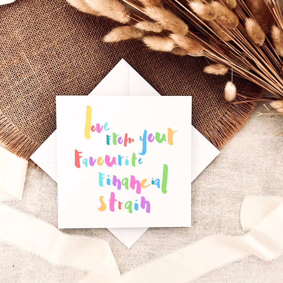 Father's Day Card | Funny Card for Daddy, Favourite Financial Strain ...