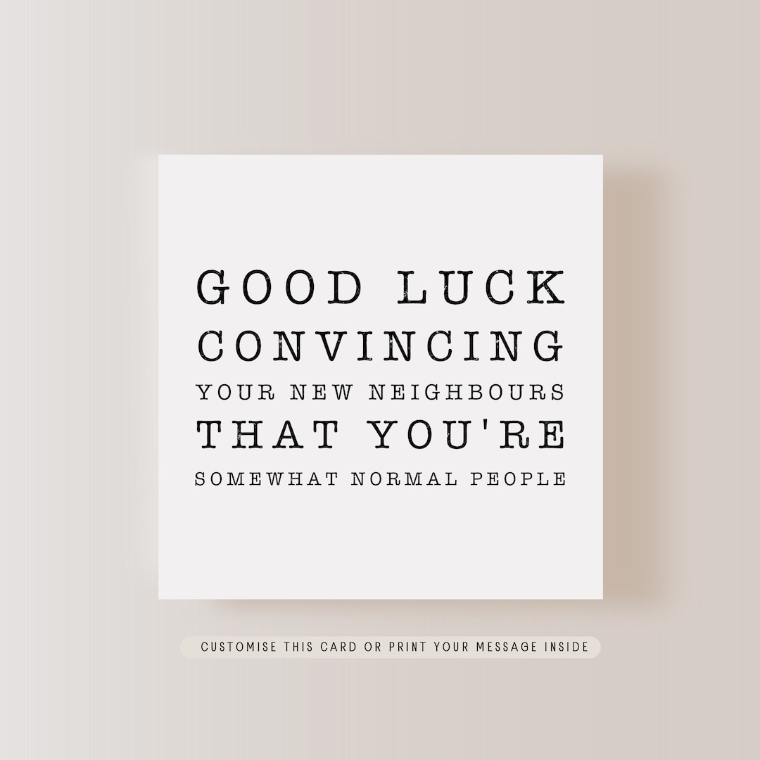 Fun Greeting Card for New Home | House Warming Moving Card for Couple ...