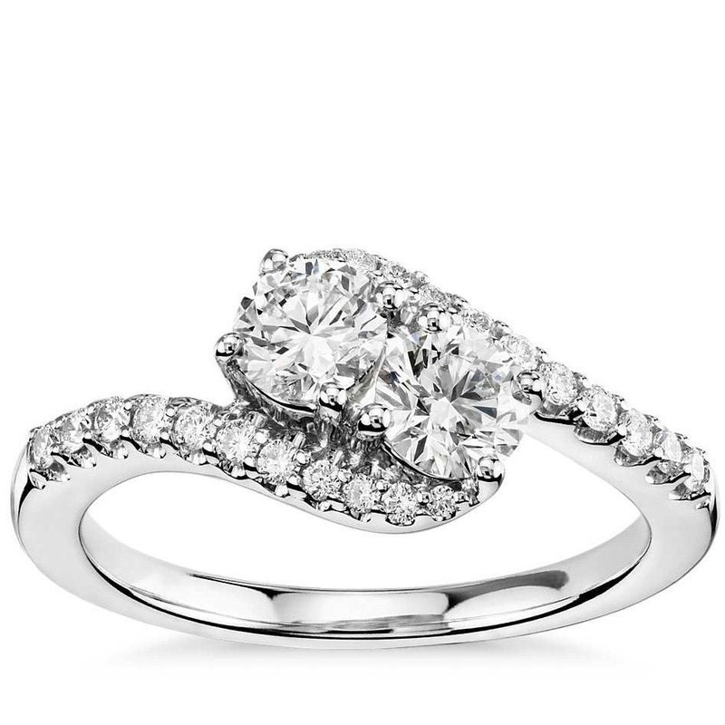 Two Stone Ring - Etsy