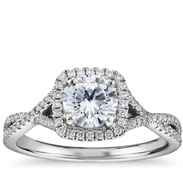 Twisted Band Engagement Ring - Etsy