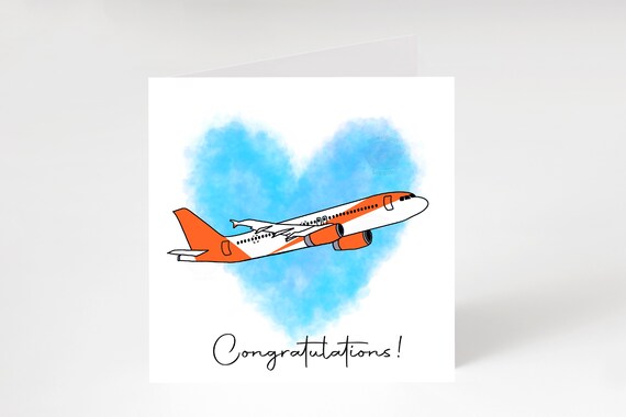 Easyjet Card Cabin Crew Card Pilot Card Airplane Card | Etsy