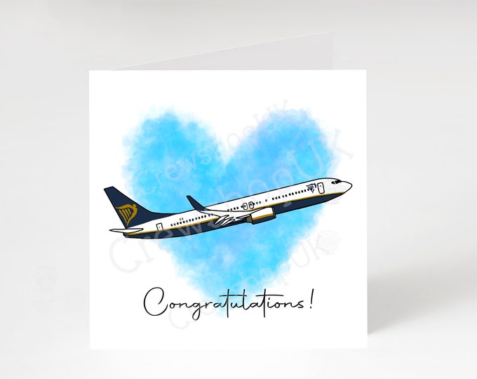 Ryanair Card Aviation Gift Airplane Card Cabin Crew - Etsy UK