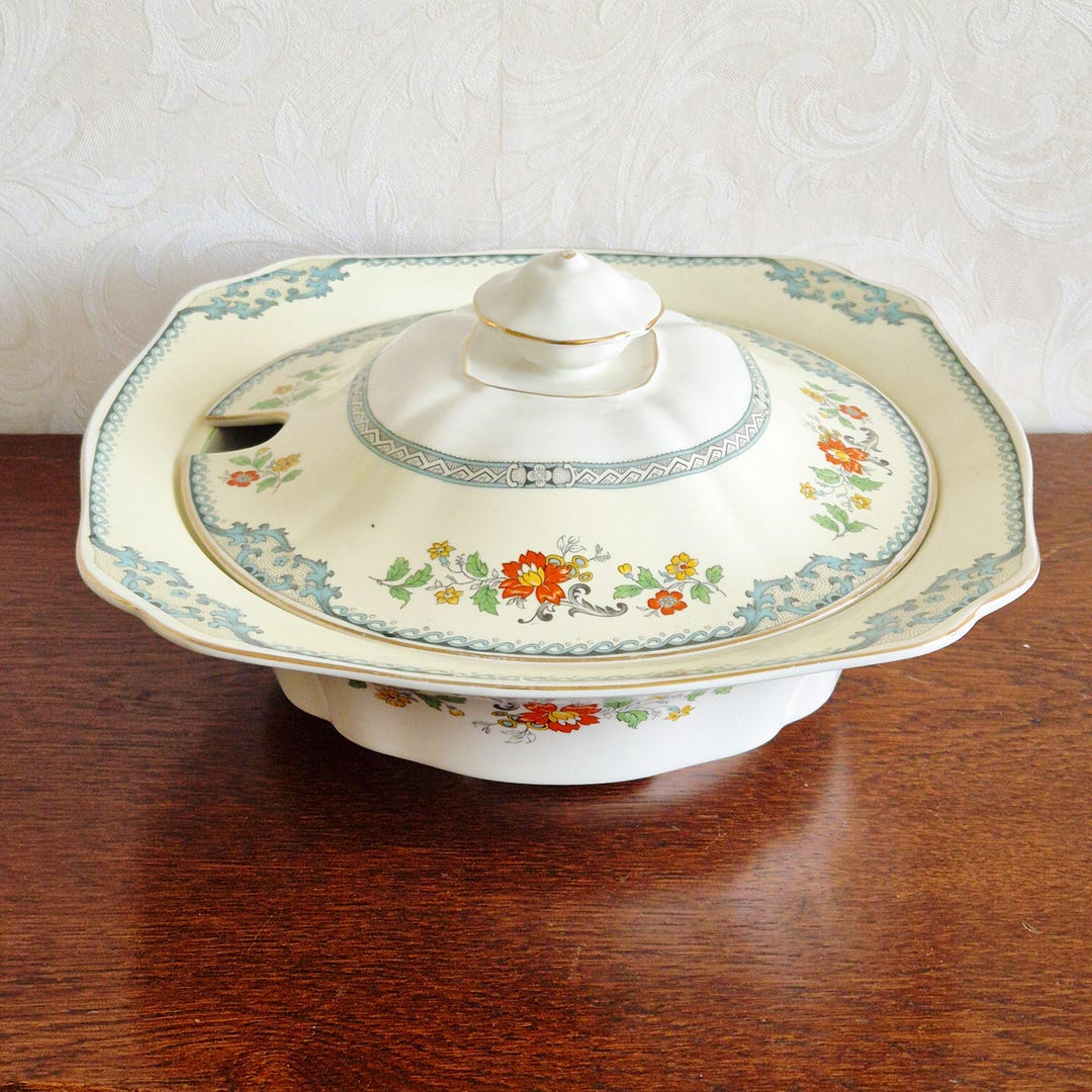 Large Soup Tureen by Alfred Meakin England "dornoch", Decorated With ...