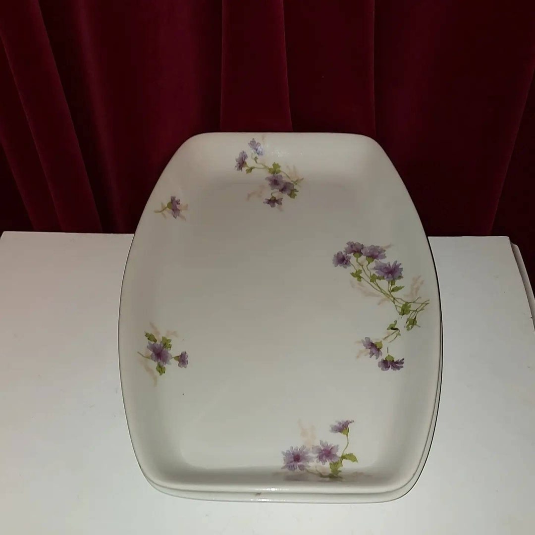 Large Flat Shell Haas & Czjek Schlaggenwald Czechoslovakia Imported by ...