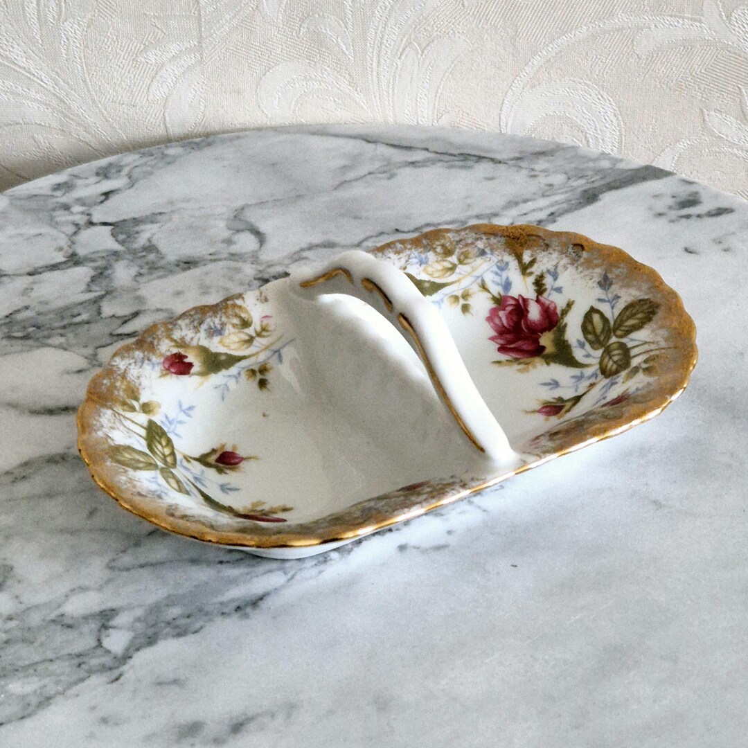 Kleine 2-vaks Bonbonschaal Van Chodziez Made in Poland Serie marie Rose ...