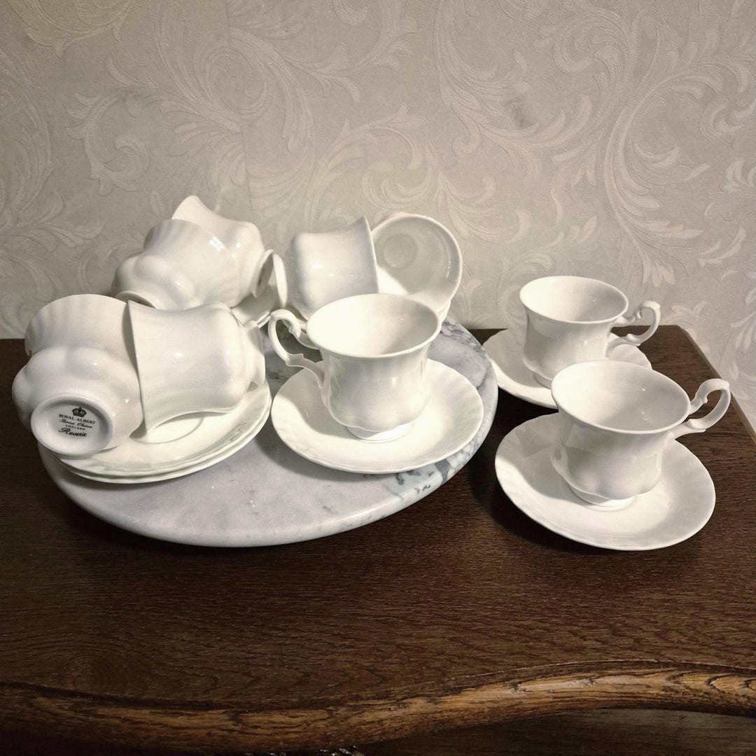 Rare Ladies' Cup and Saucer From the Royal Albert Bone China England ...