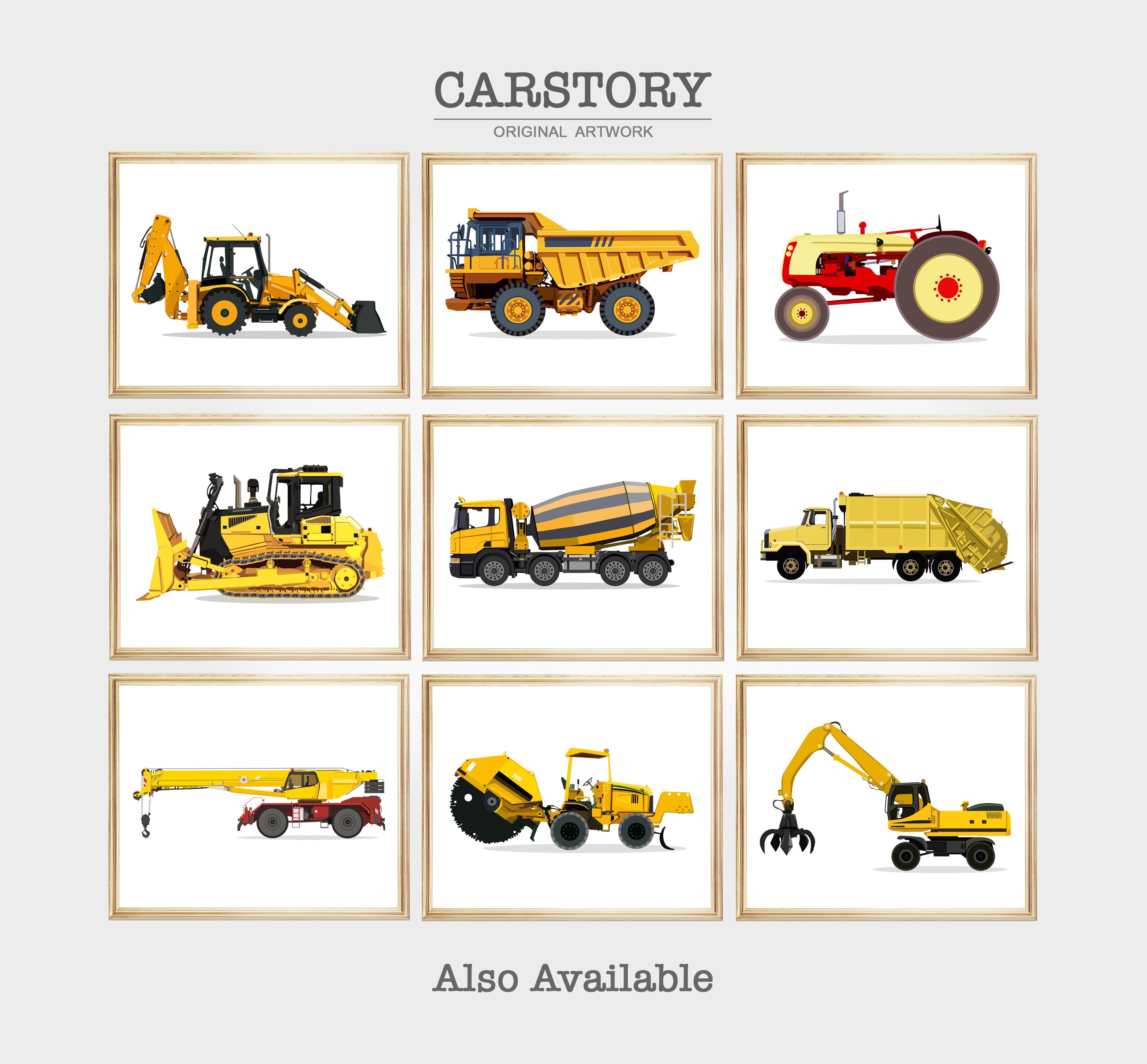 Red City Bus Print Nursery Prints Tour Bus Intercity Bus Vehicles ...