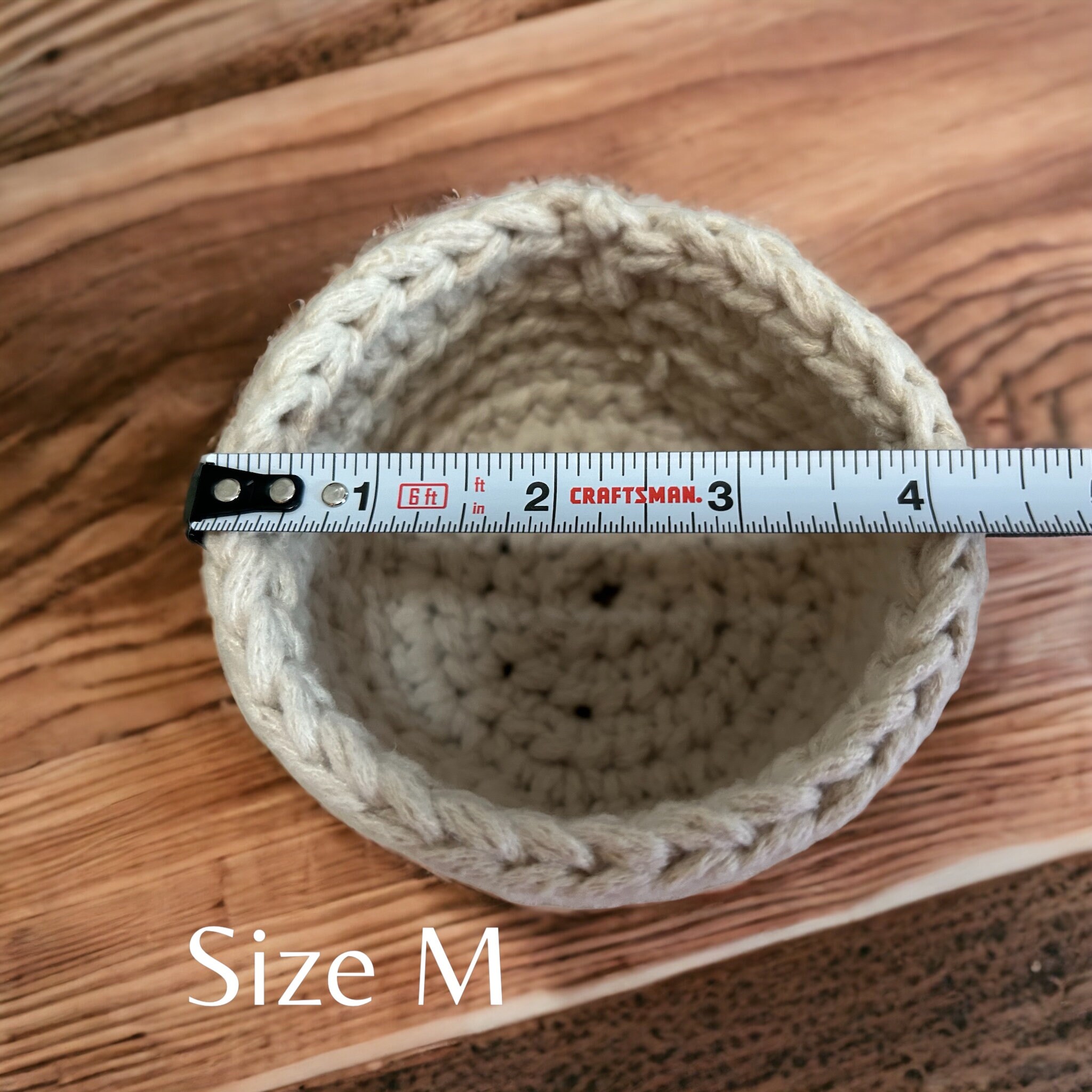 Crochet Natural Color Nesting Baskets Sold Separately or as a - Etsy