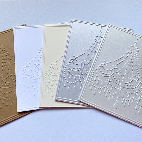 Embossed Note Cards - Etsy