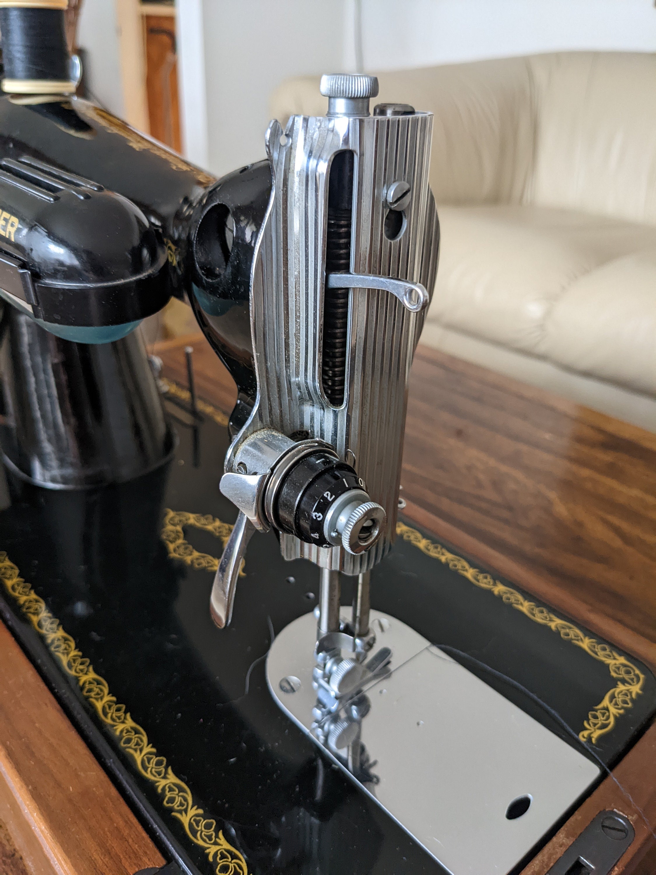 Vintage Singer Sewing Machine 1951 100th Anniversary Model 15-91 With ...