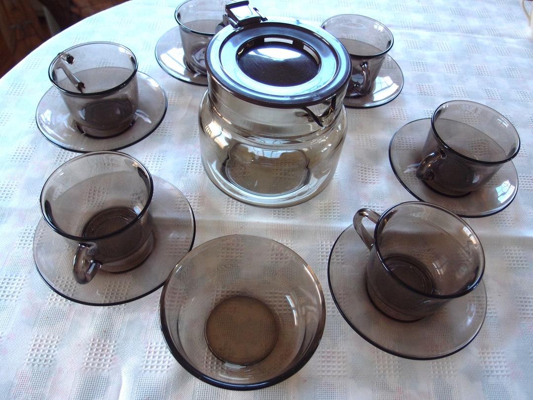 Vintage 14-piece Coffee Espresso Tea Set Arcoroc France (new) - Etsy