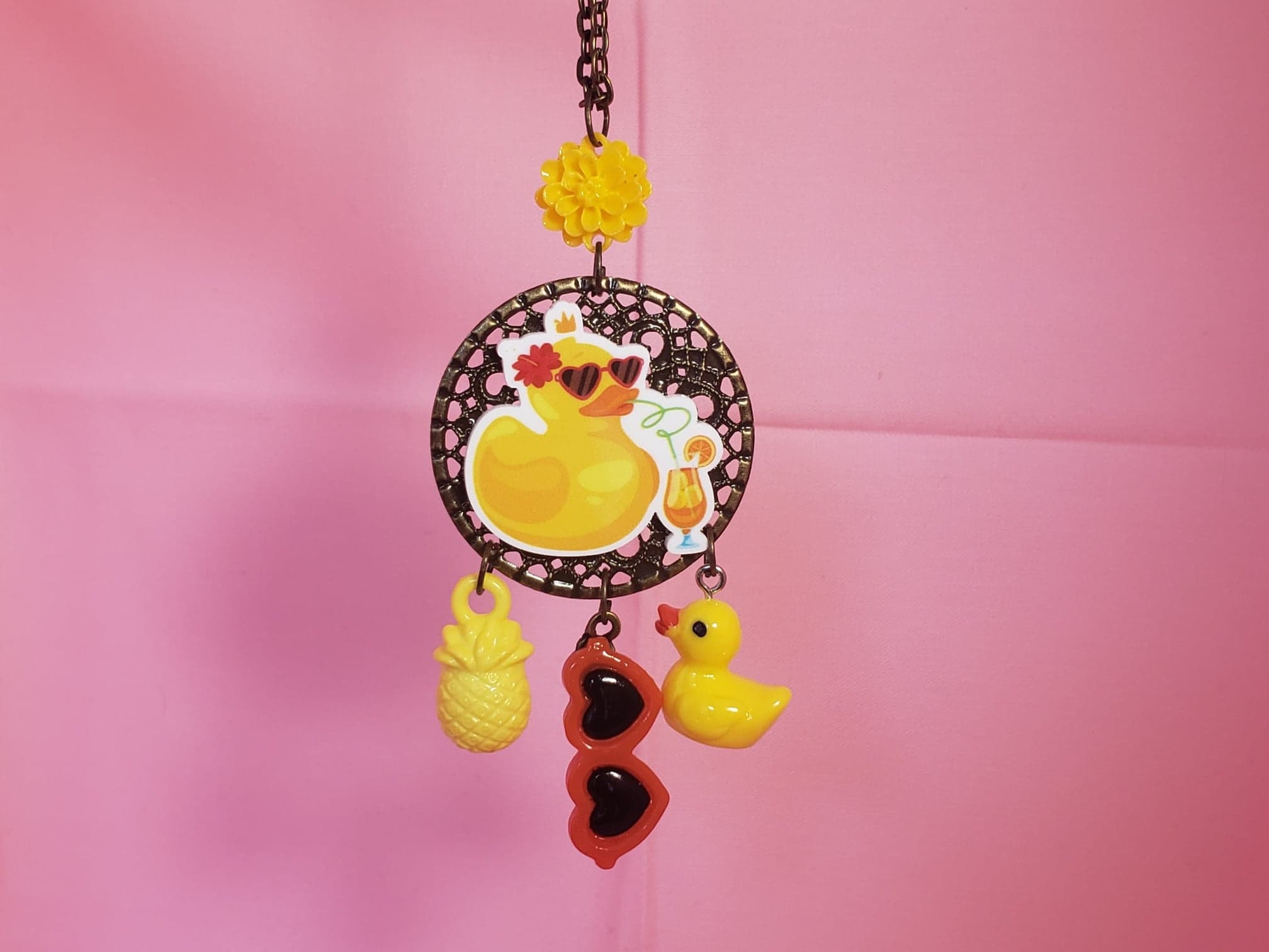Colgante ducky de goma collar de pato de goma colgante de - Etsy España