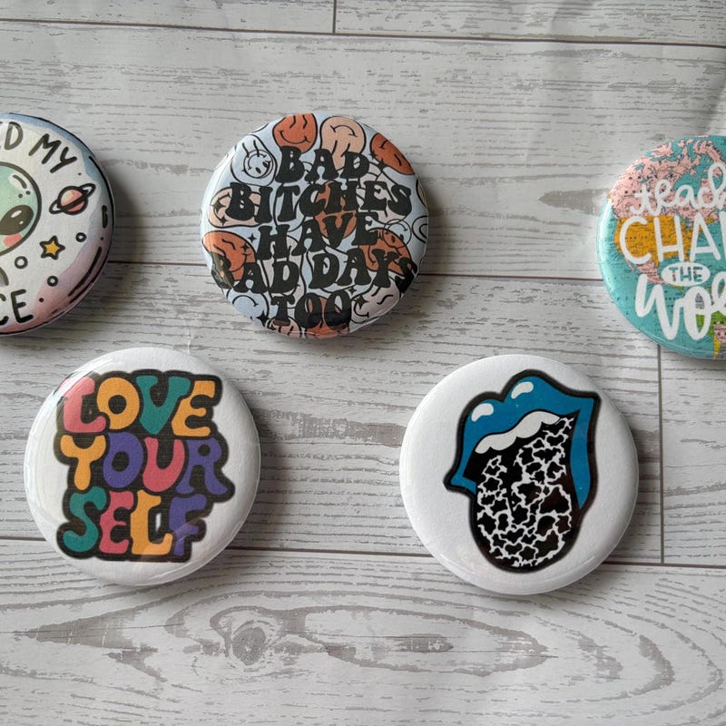 Funny Buttons - Etsy