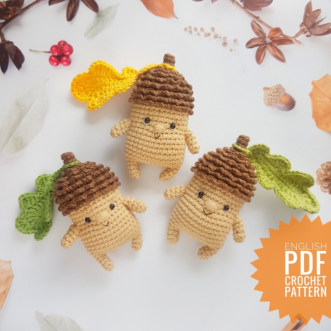 Acorn Crochet Pattern, Pdf File - Etsy