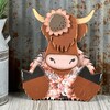 Cow Planter Pattern, Cow Wood Planter, DIY Garden Ornament Flower Pot ...