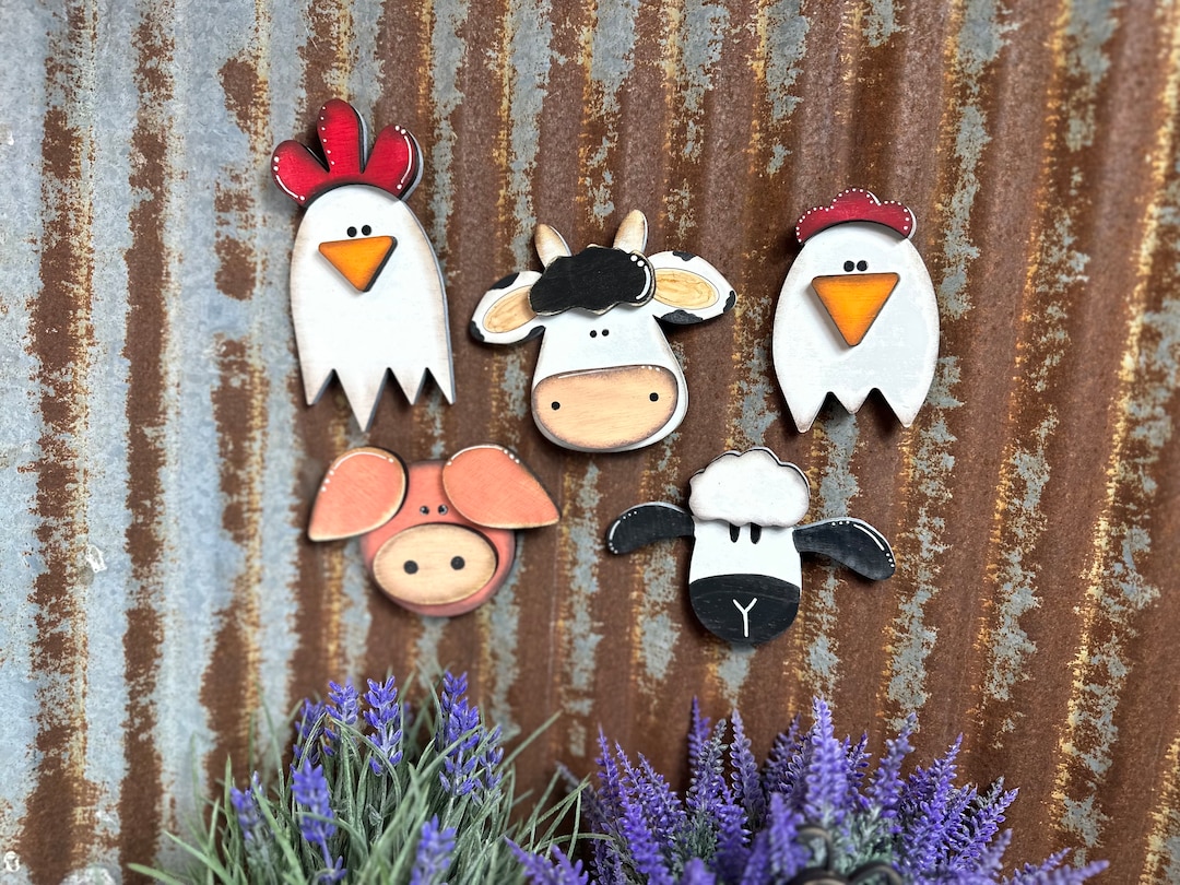 Farm Animals Magnet Bundle SVG Digital Download for Glowforge or Laser ...