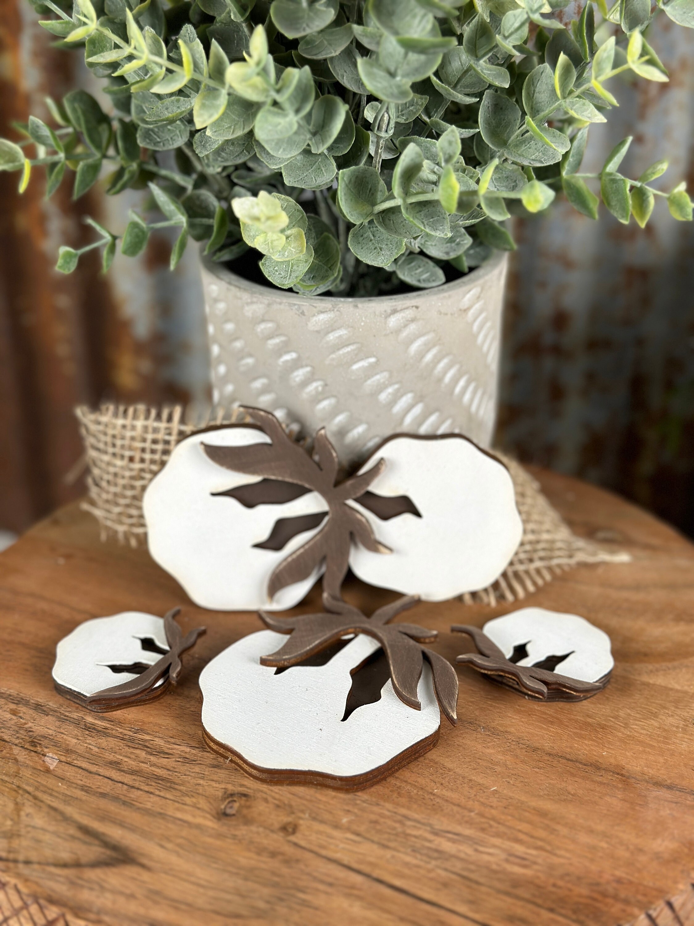 Cotton Bolls ONLY, Farmhouse SVG Digital Download for Glowforge or ...