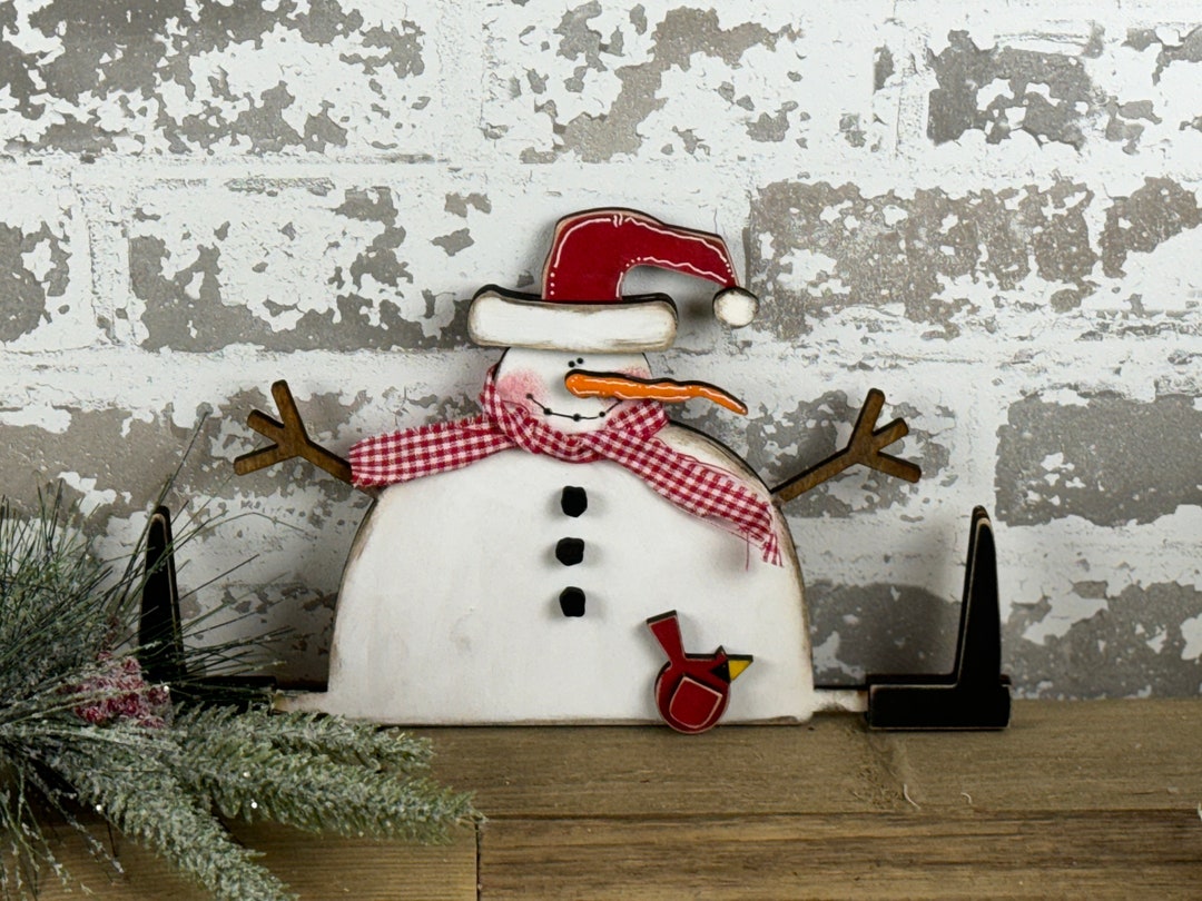 Prim Sitting Snowman SVG Digital Download for Glowforge or Laser Not a ...