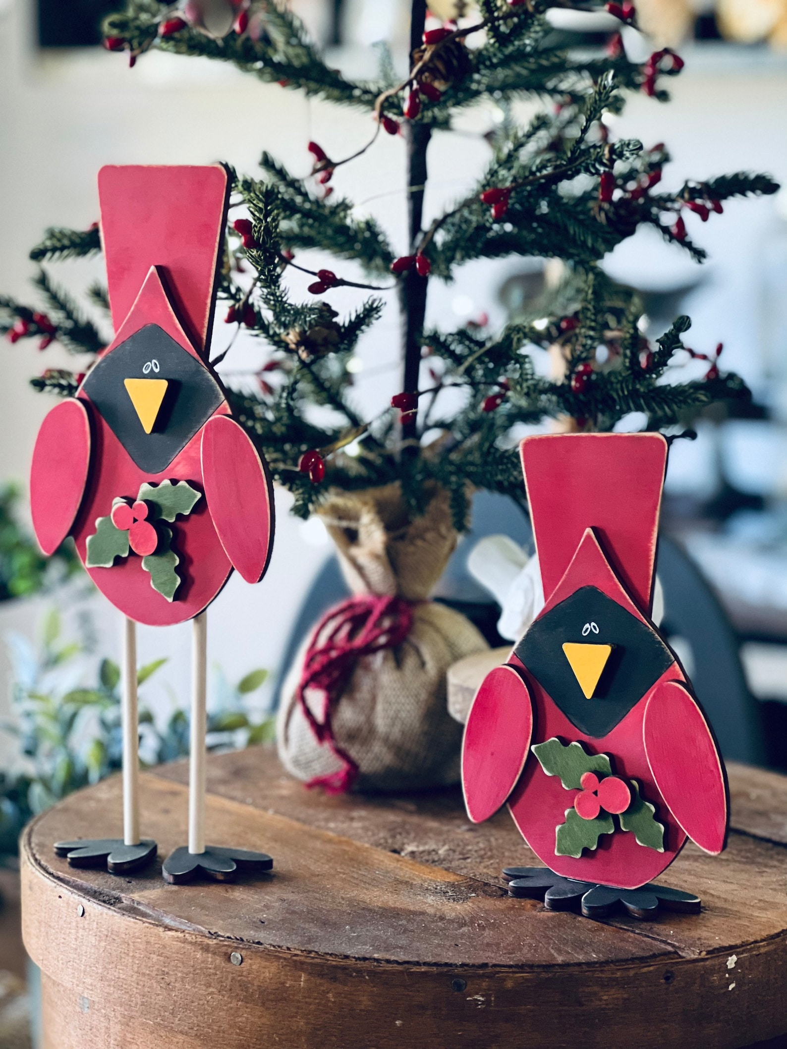 Whimsical Cardinal Shelf Sitter, SVG Digital Download for Glowforge or ...